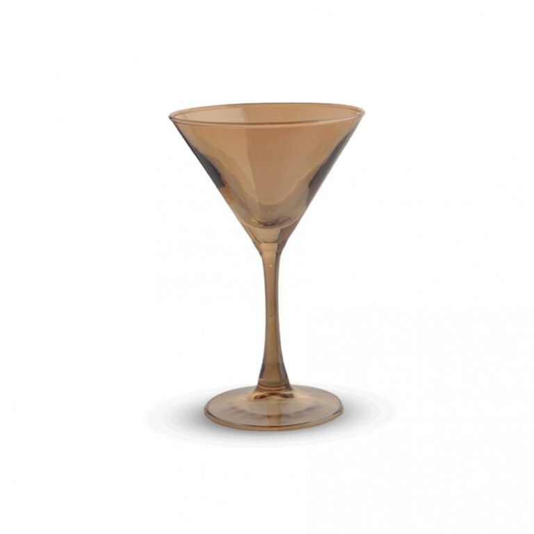 Set x6 copas de martini cónicas doradas – Zakkadeco