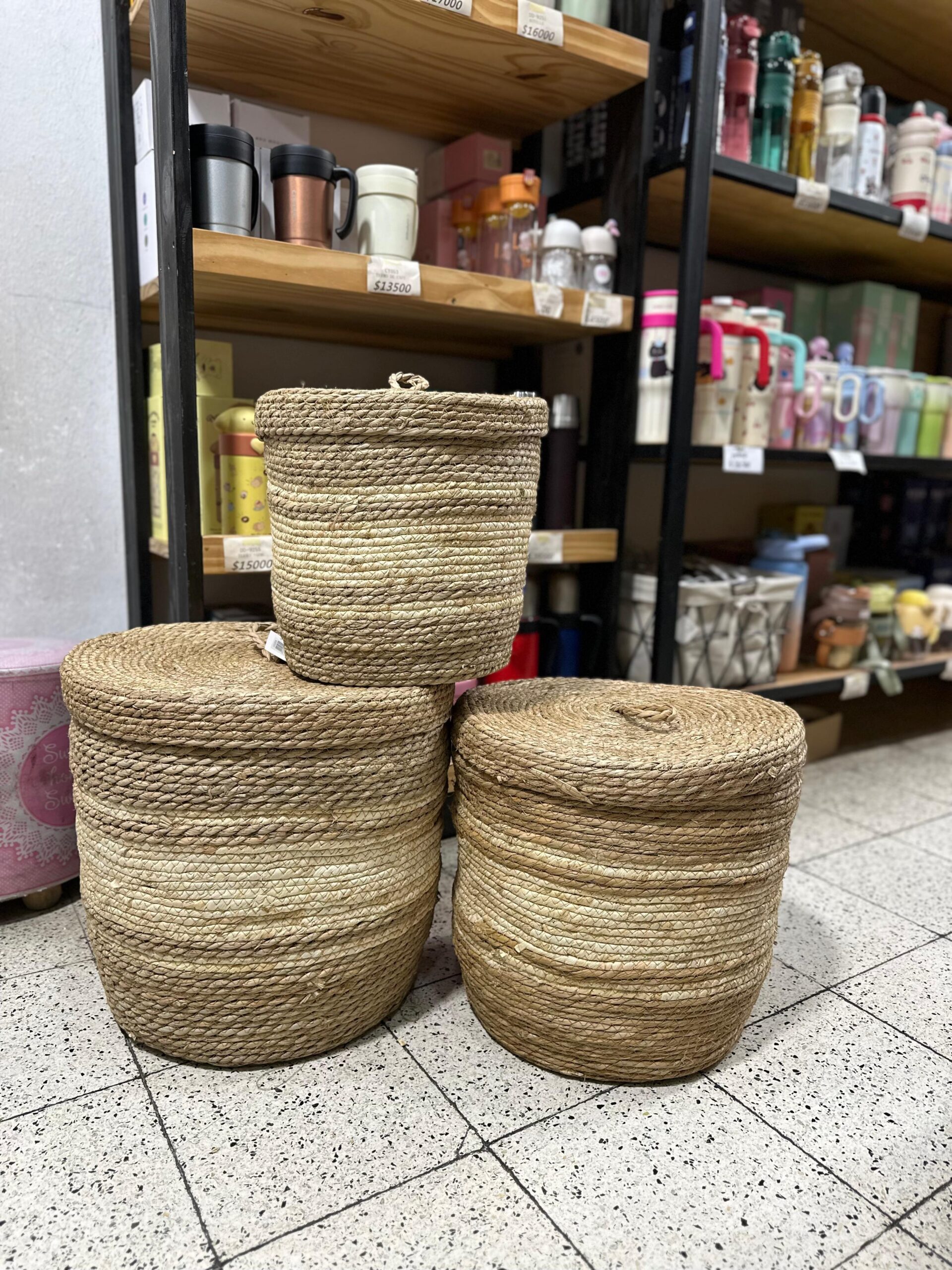 SET X3 CANASTOS CON TAPA – Zakkadeco
